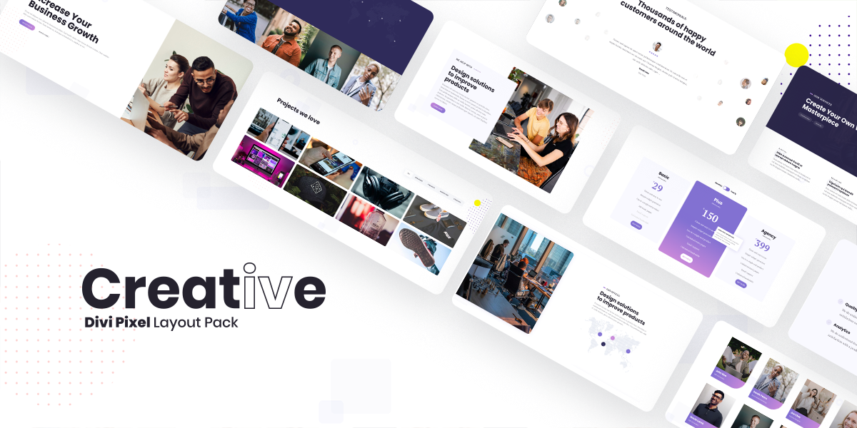 Creative | A Free Divi Pixel Layout Pack